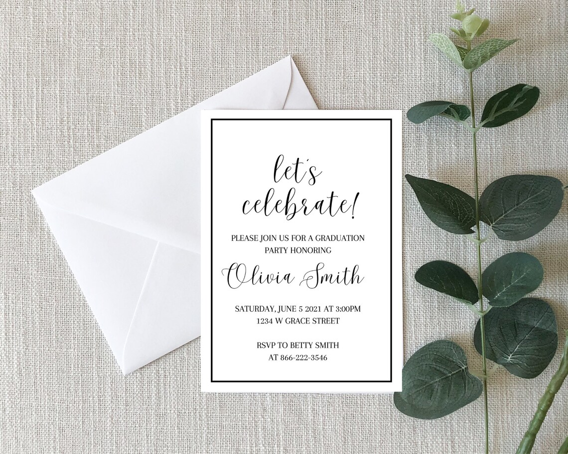 Graduation Party Invitation, Graduation Party, Graduation Invitation ...