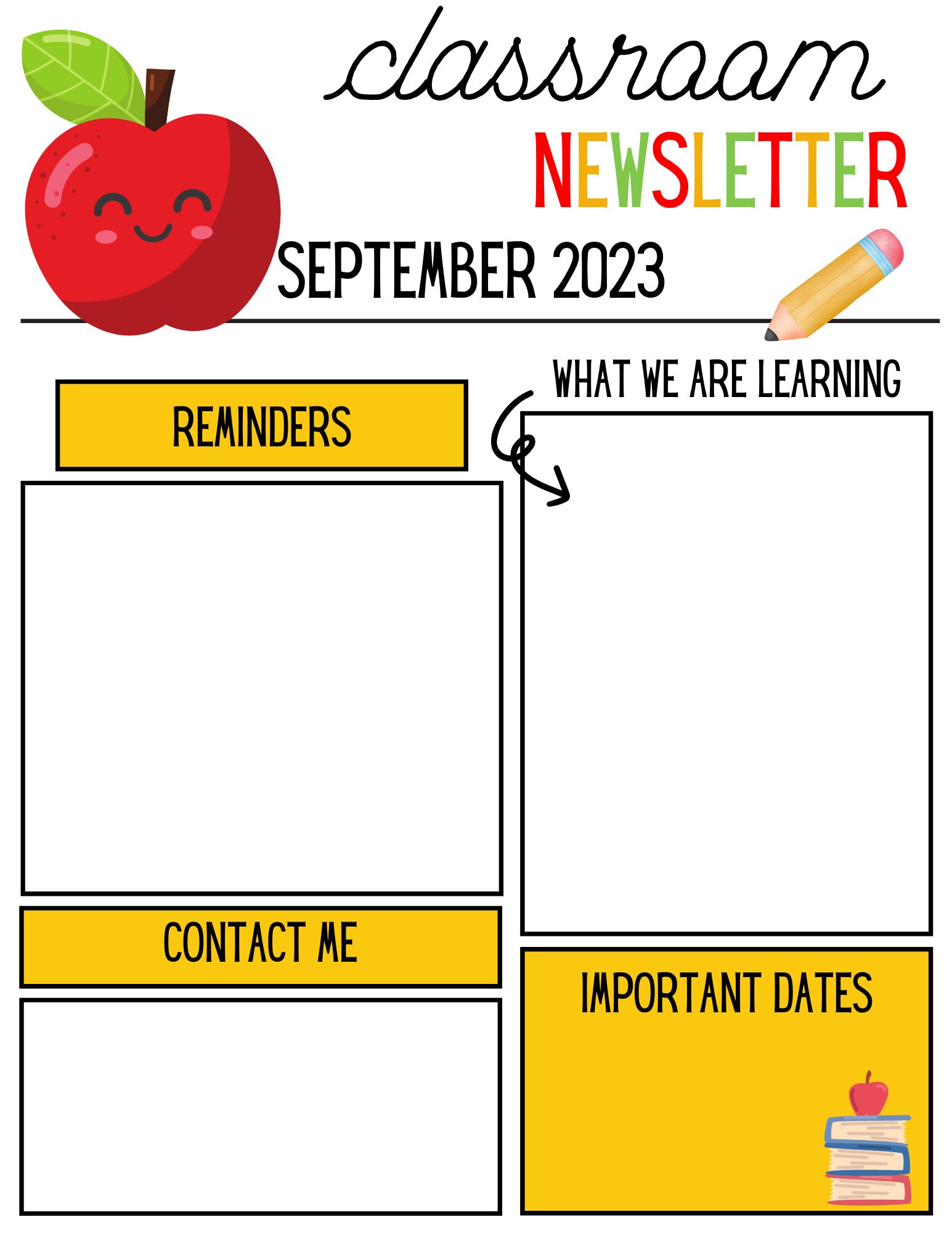 Classroom Newsletter, Monthly Classroom Newsletter, Newsletter Bundle ...