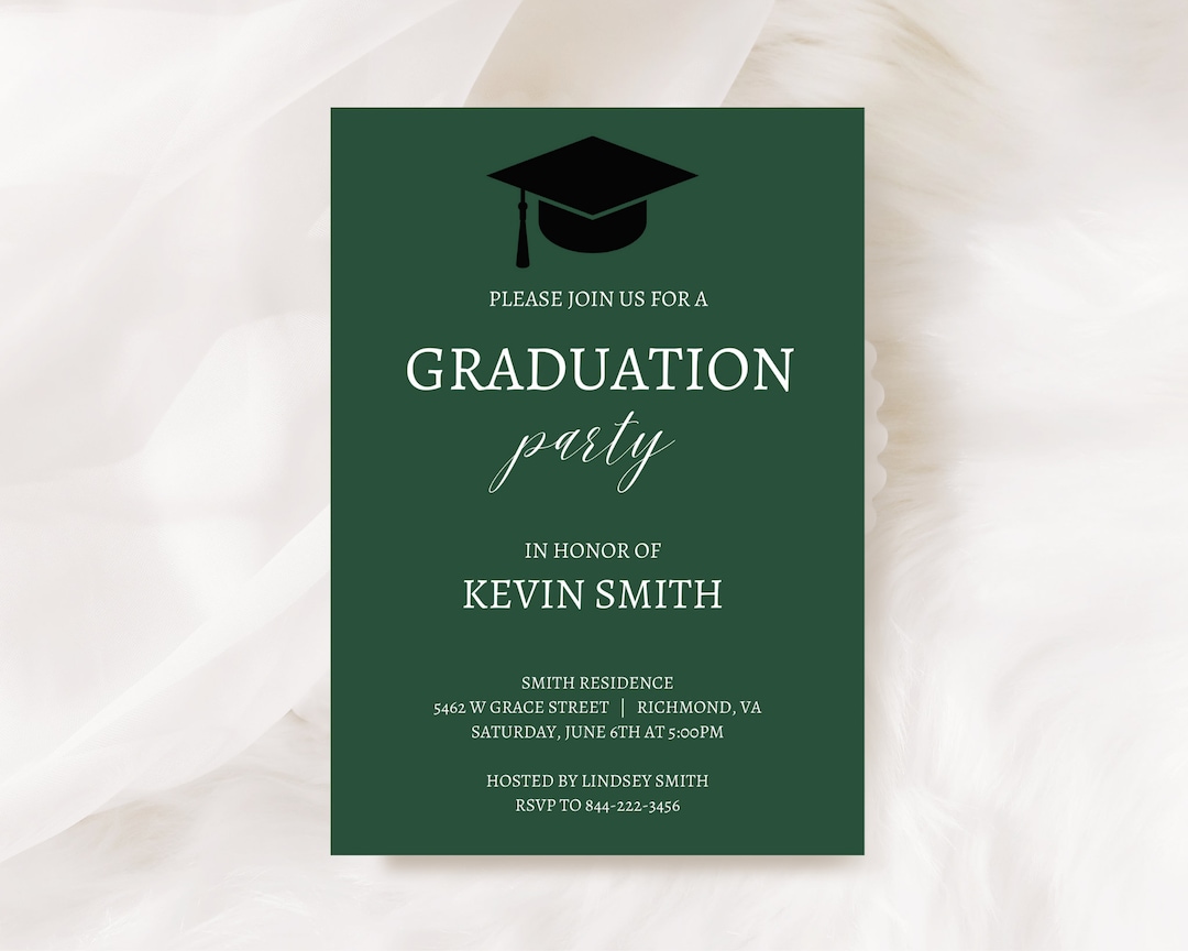 Graduation Party Invitation, Graduation Party, Graduation Invitation ...