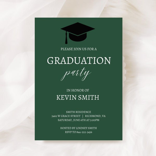 Graduation Party Invitation, Graduation Party, Graduation Invitation ...