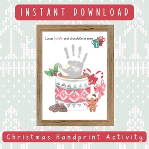 Christmas Handprint Craft, Christmas Handprint Art, Homeschool Art ...