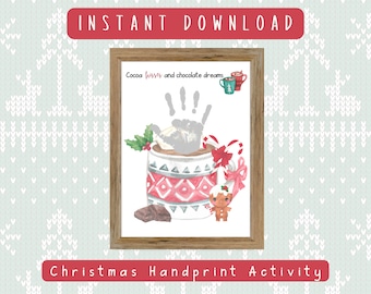 Christmas Handprint Craft, Christmas Handprint Art, Homeschool Art ...