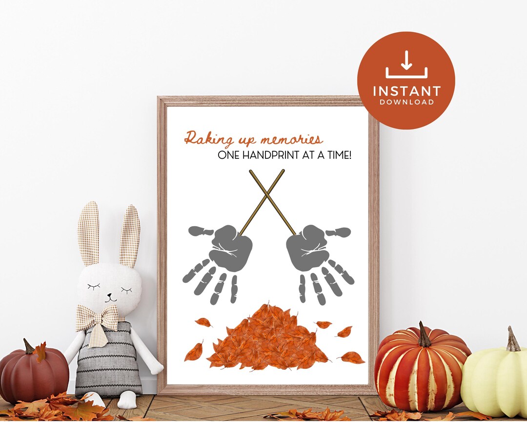 Autumn Handprint, Leaf Handprint Craft, Handprint Art for Kids, Fall ...