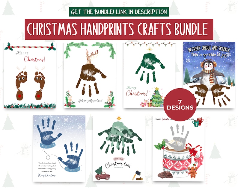 Christmas Handprint Craft, Christmas Handprint Art, Homeschool Art ...