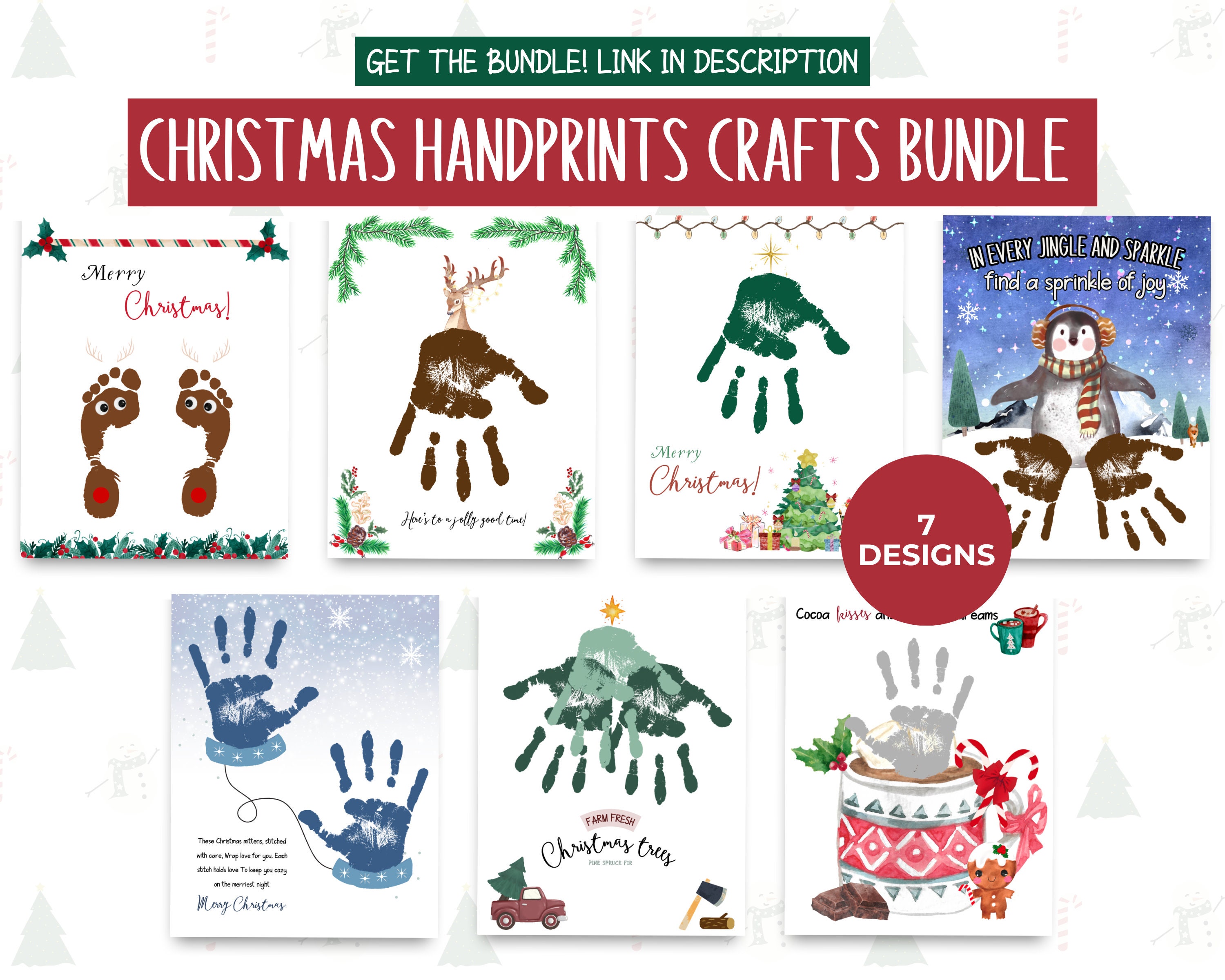 Christmas Handprint Craft, Christmas Handprint Art, Homeschool Art ...