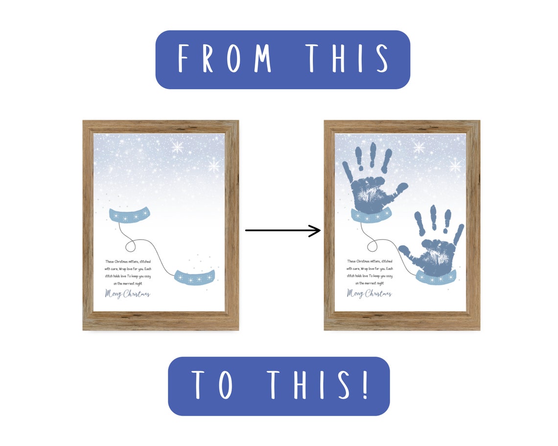 Winter Handprint Craft, Christmas Handprint Art, Homeschool Art ...