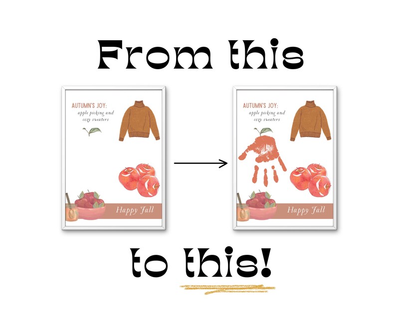 Apple Handprint Craft, Fall Homeschool Art (digital Download) - Etsy