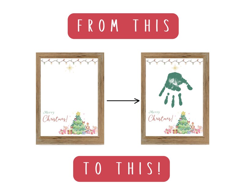 Christmas Handprint Craft, Christmas Handprint Art, Homeschool Art ...