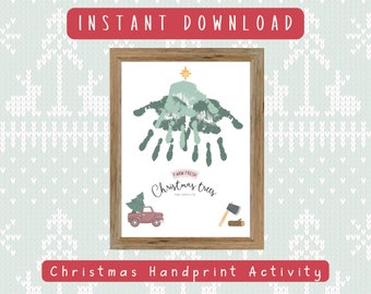 Winter Handprint Craft, Christmas Handprint Craft, Homeschool Art ...