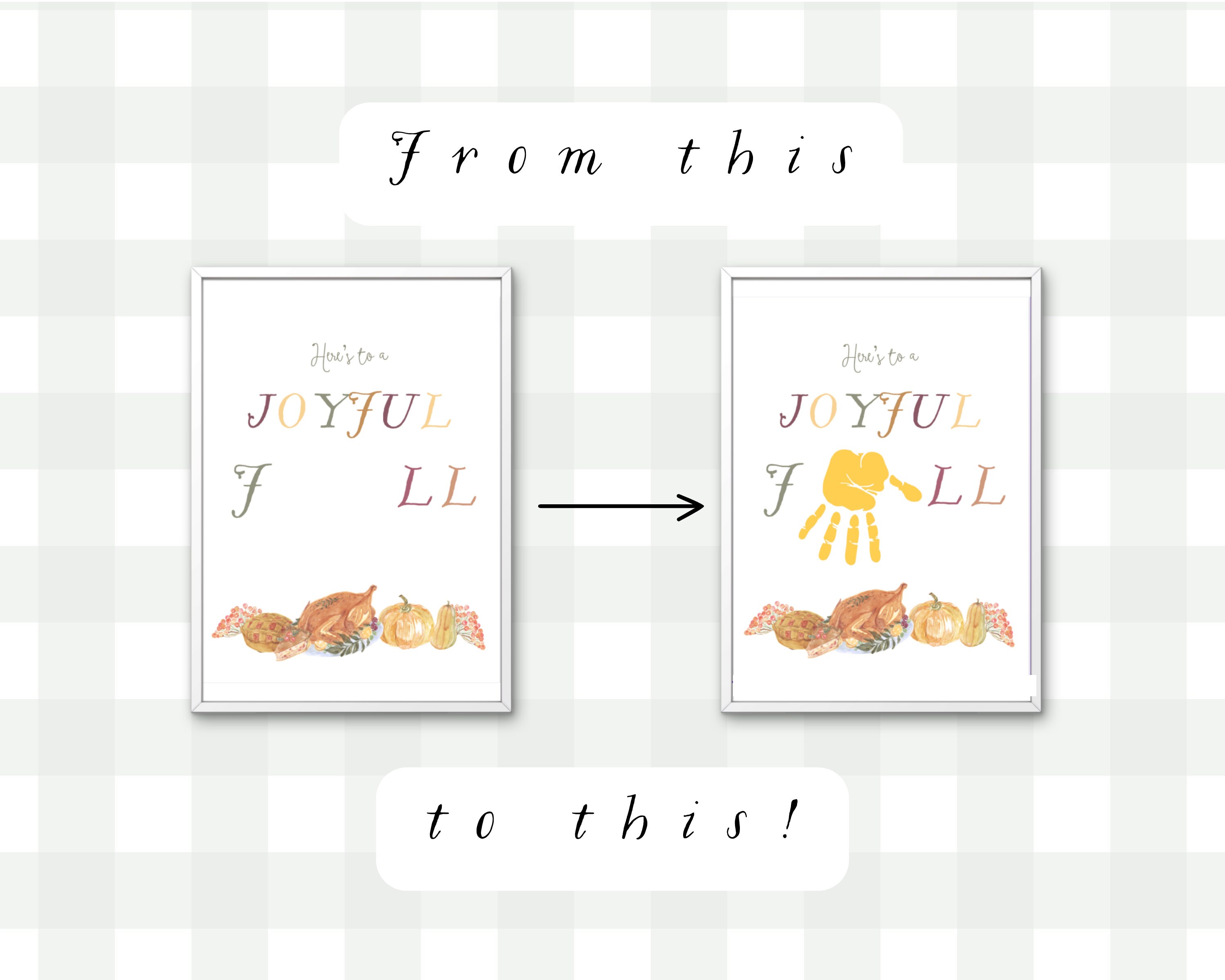 Fall Craft for Kids, Fall Handprint Craft, Fall Homeschool Art, Nature ...