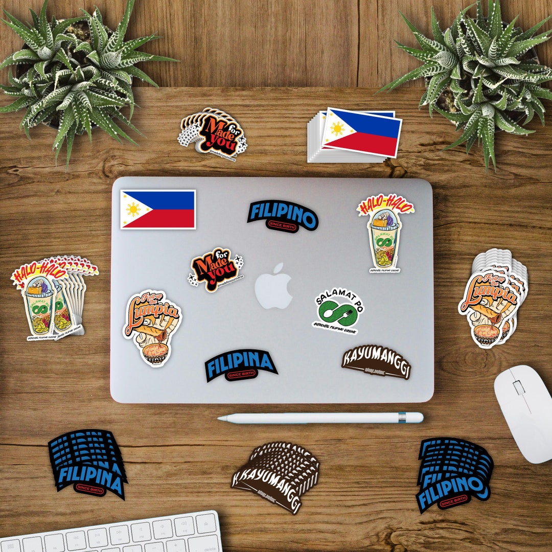 Filipino Stickers, Pinoy Sticker, Lumpia, Halo-halo, Laptop Sticker ...