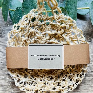 Handmade Zero Waste Eco-friendly Sisal Scrubber| Natural Cleaning| Zero ...