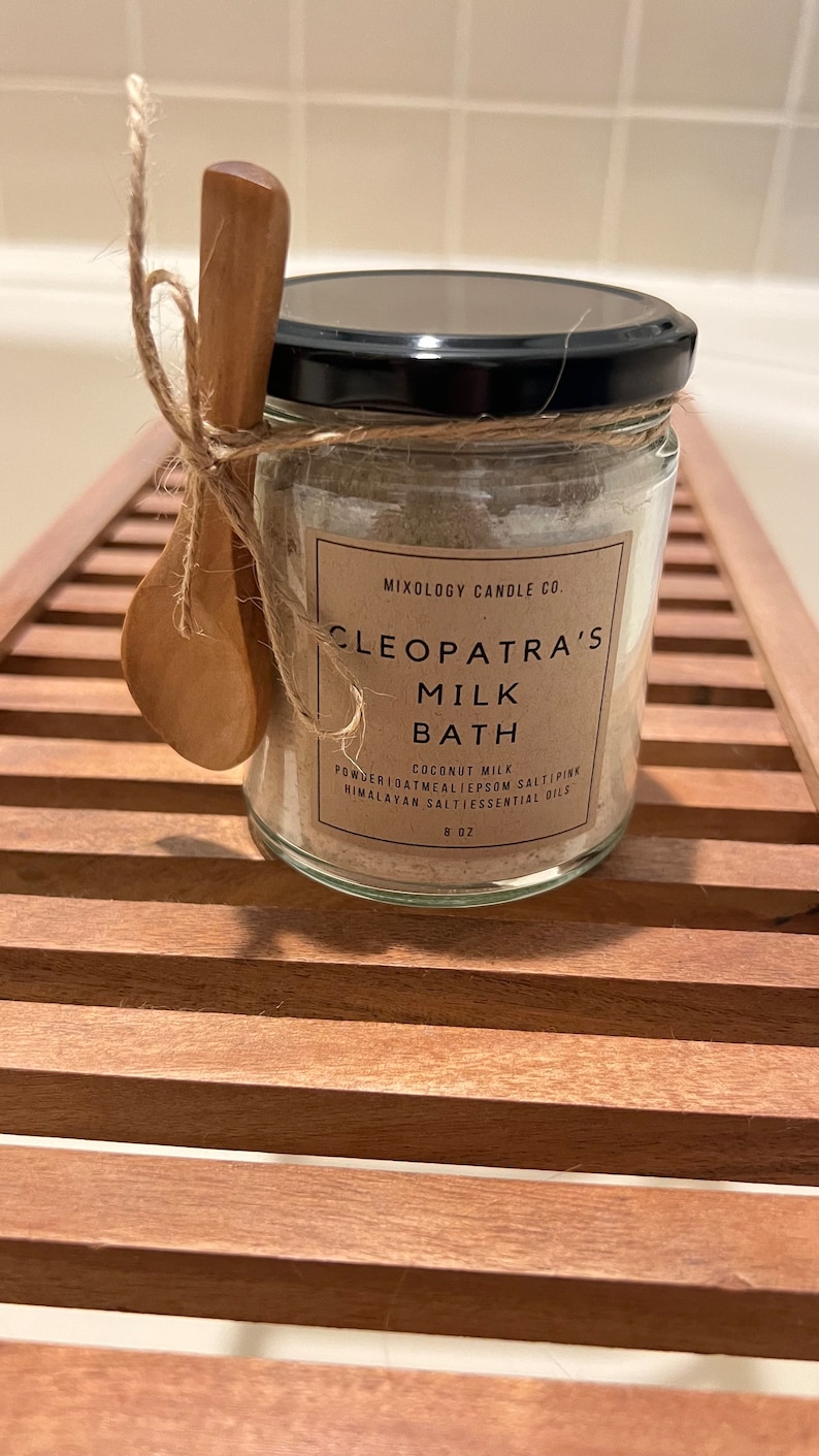 Cleopatra Milk Bath Soak: Coconut Milk, Oatmeal & Himalayan Salt - Etsy