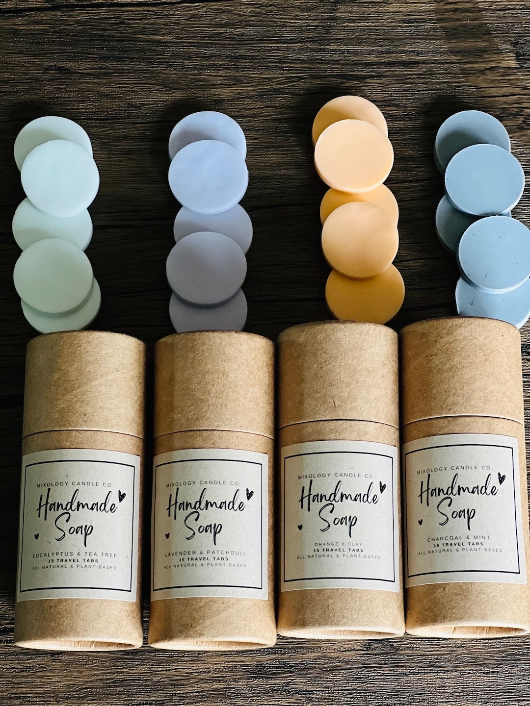 Eco-friendly Travel Soap Tabs: Handmade Natural Cleansing Bar - Etsy