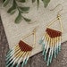 Turquoise and Brown Triangle Fringe - Etsy