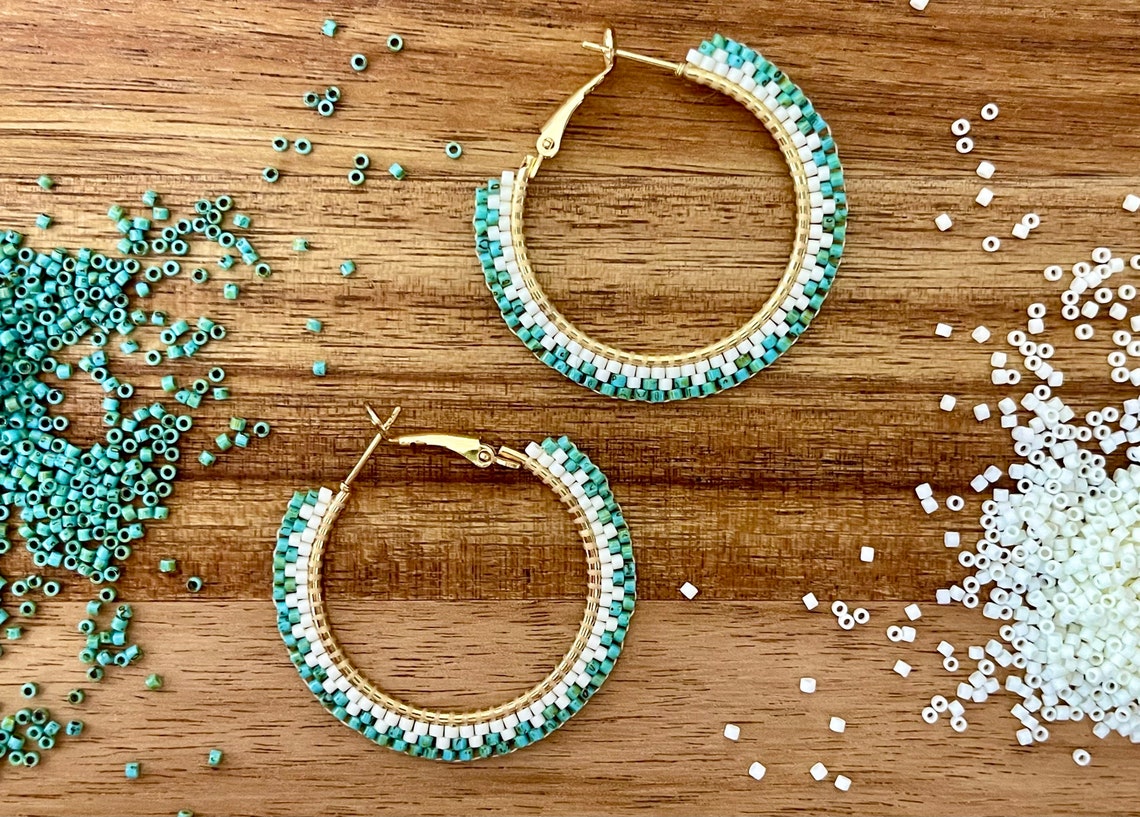 Triangle Brick Hoop - Etsy