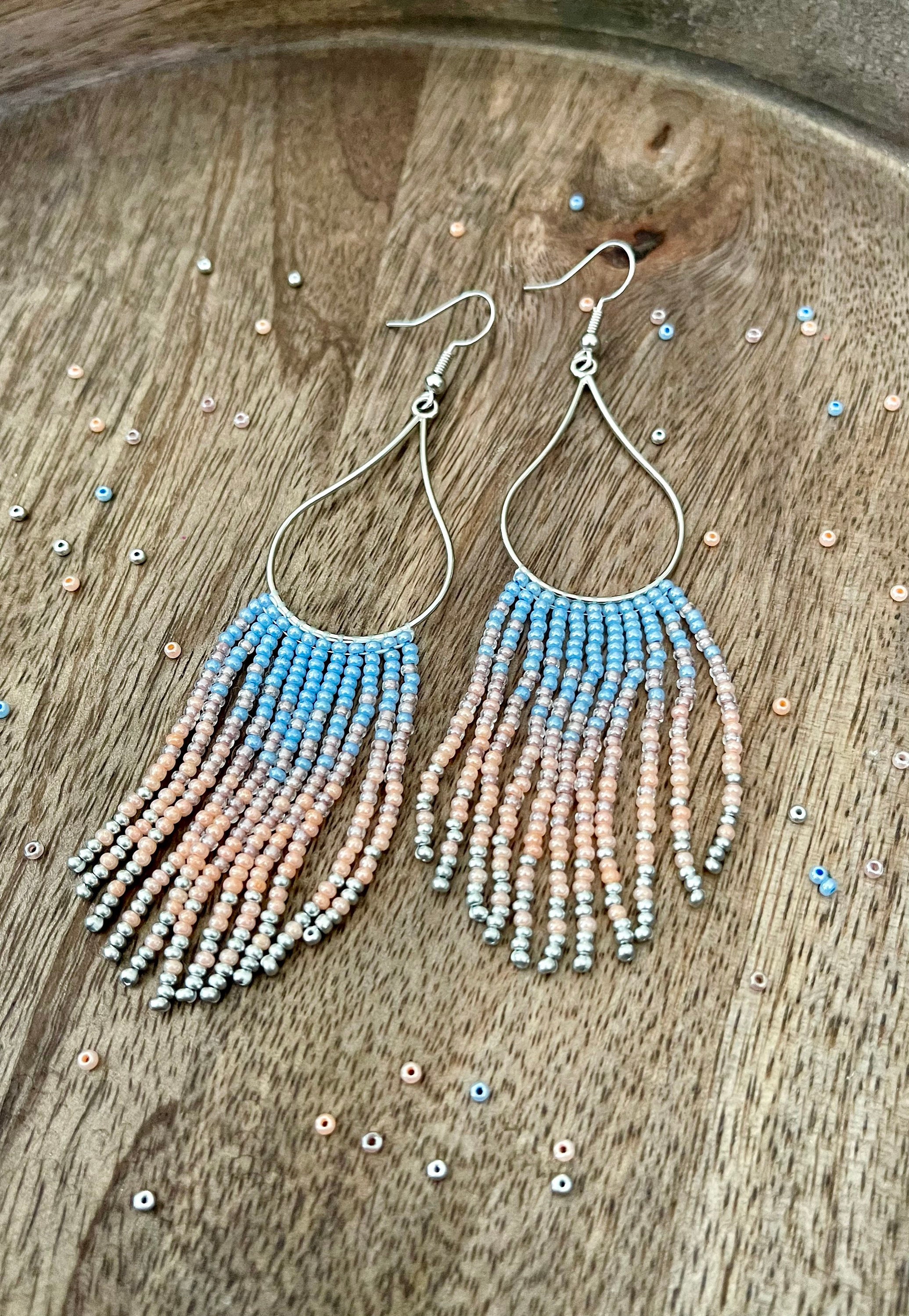 Ombré Drop Fringe Earring - Etsy