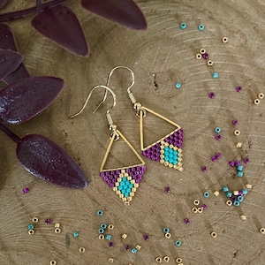 Triangles With Diamond Brick Stitch - Etsy