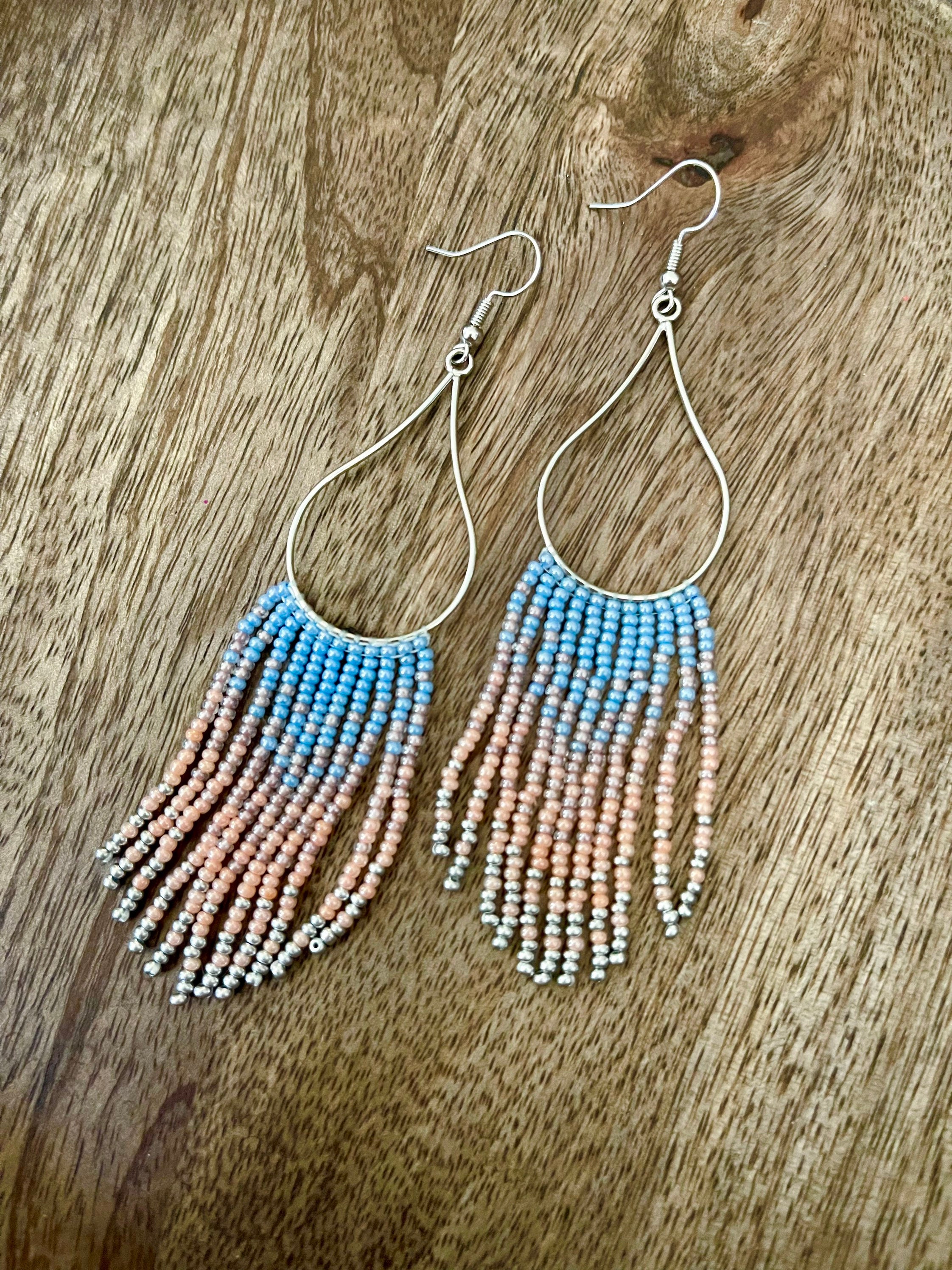 Ombré Drop Fringe Earring - Etsy