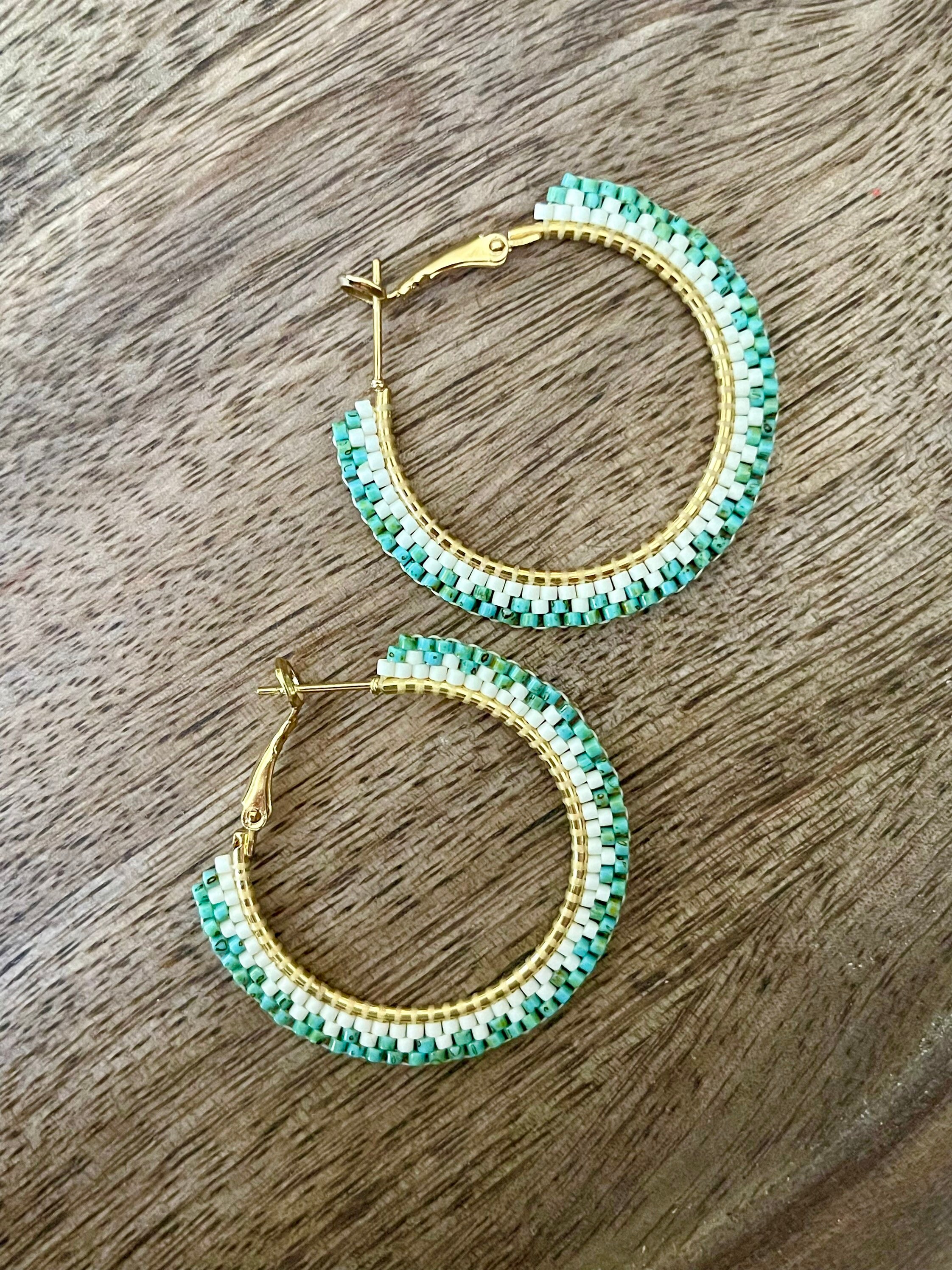 Triangle Brick Hoop - Etsy