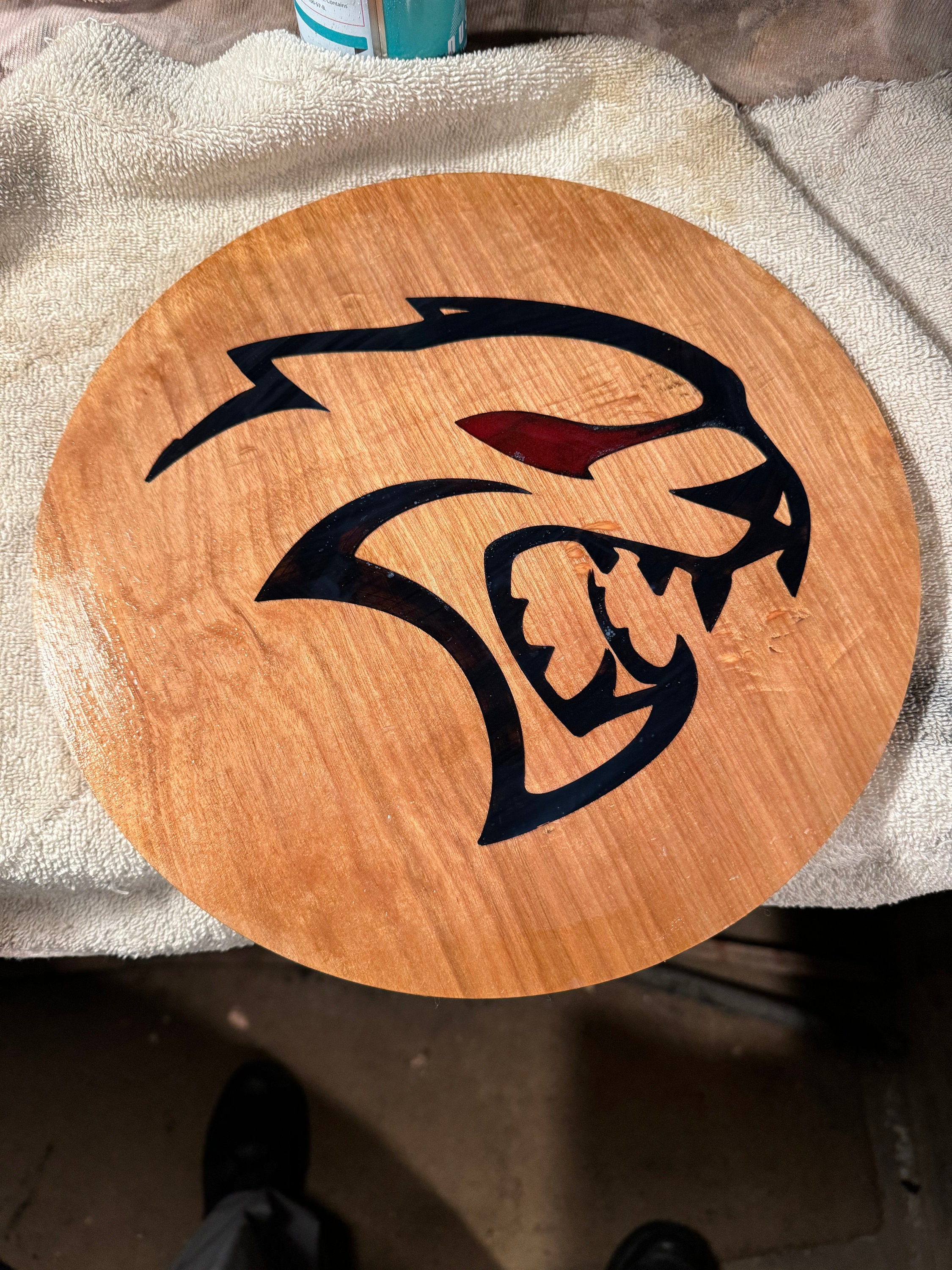 Custom Hellcat Engraved Sign With Epoxy Inlay Handmade Gift for Garage ...