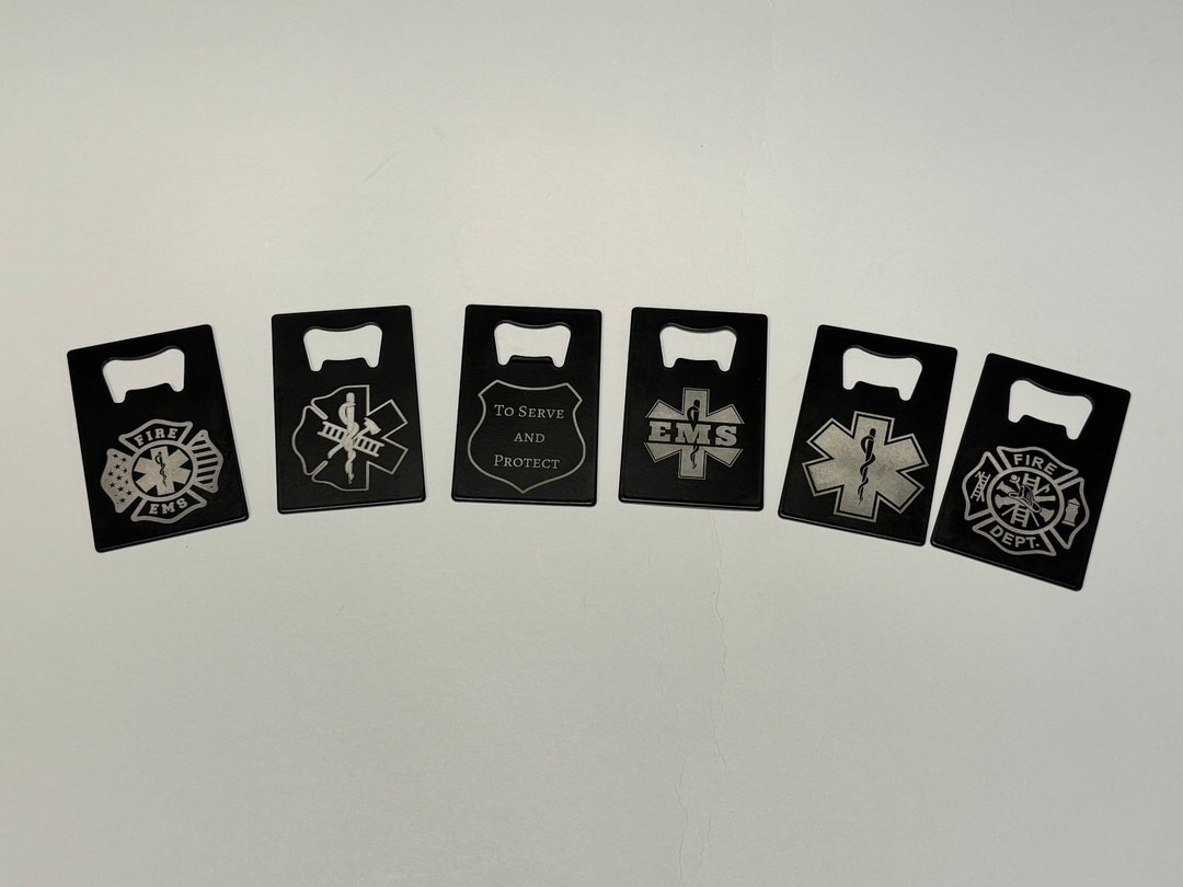 EMS Week Gift Engraved Bottle Opener Police Officer Gift Unique Gift ...