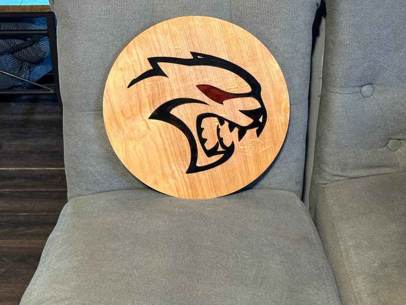 Custom Hellcat Engraved Sign With Epoxy Inlay Handmade Gift for Garage ...