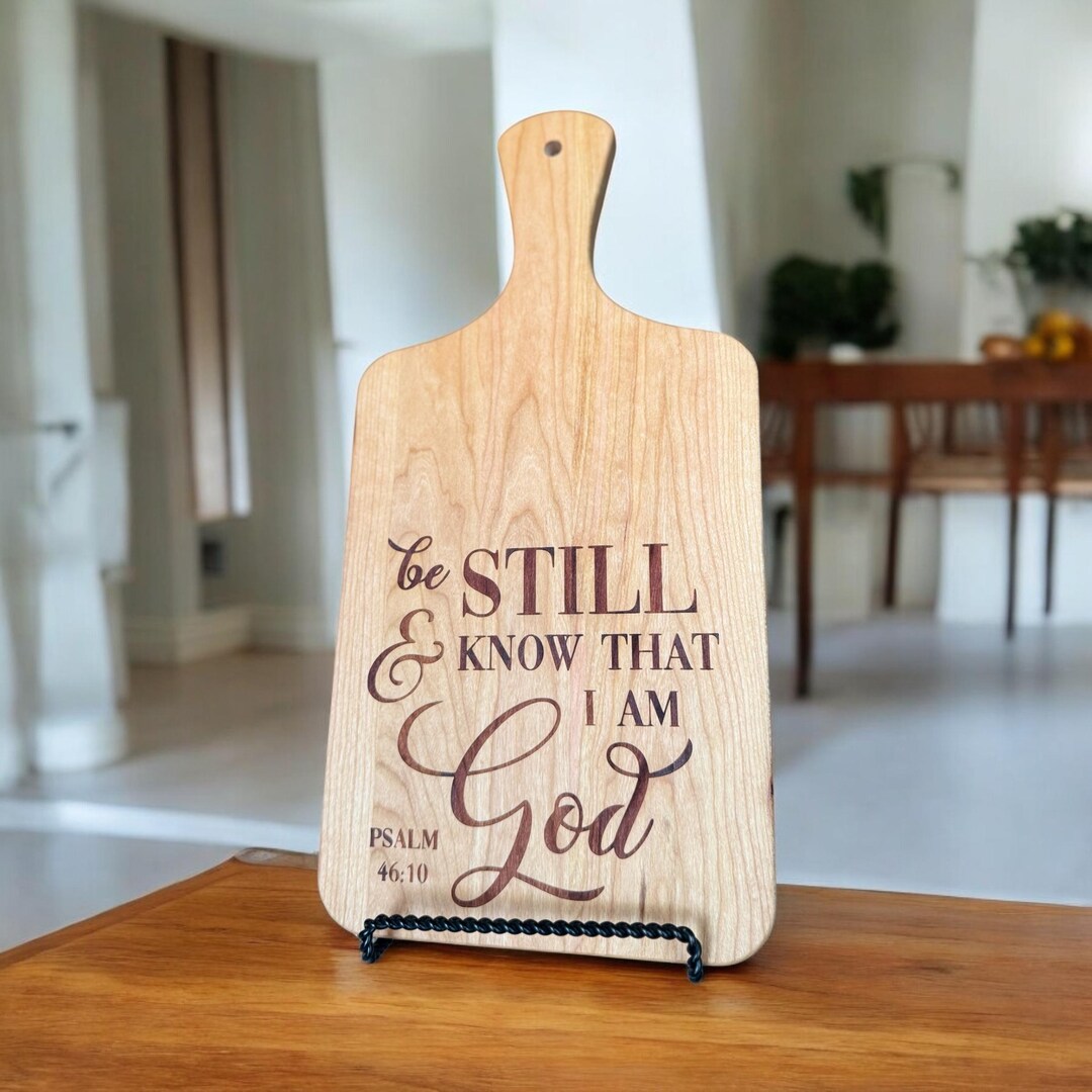 Christian Cutting Board | Bible Verse Maple Kitchen Gift - Etsy