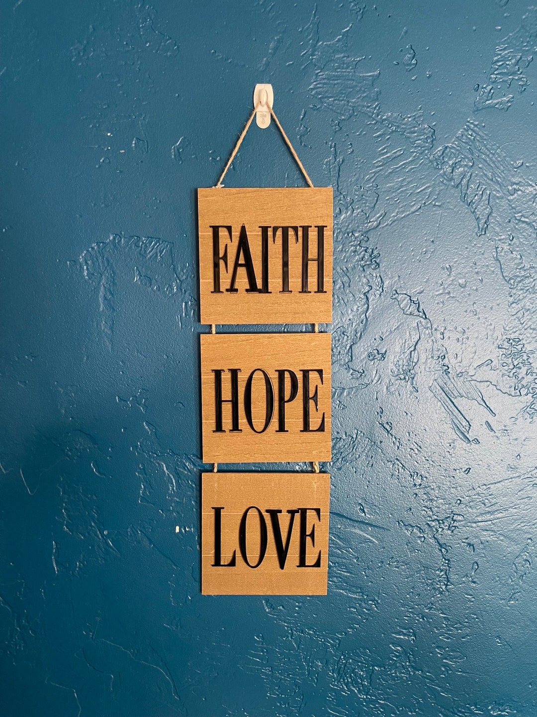 Encouraging Sign Affirming Wall Art Faith Home Decor Three Tier Acrylic ...