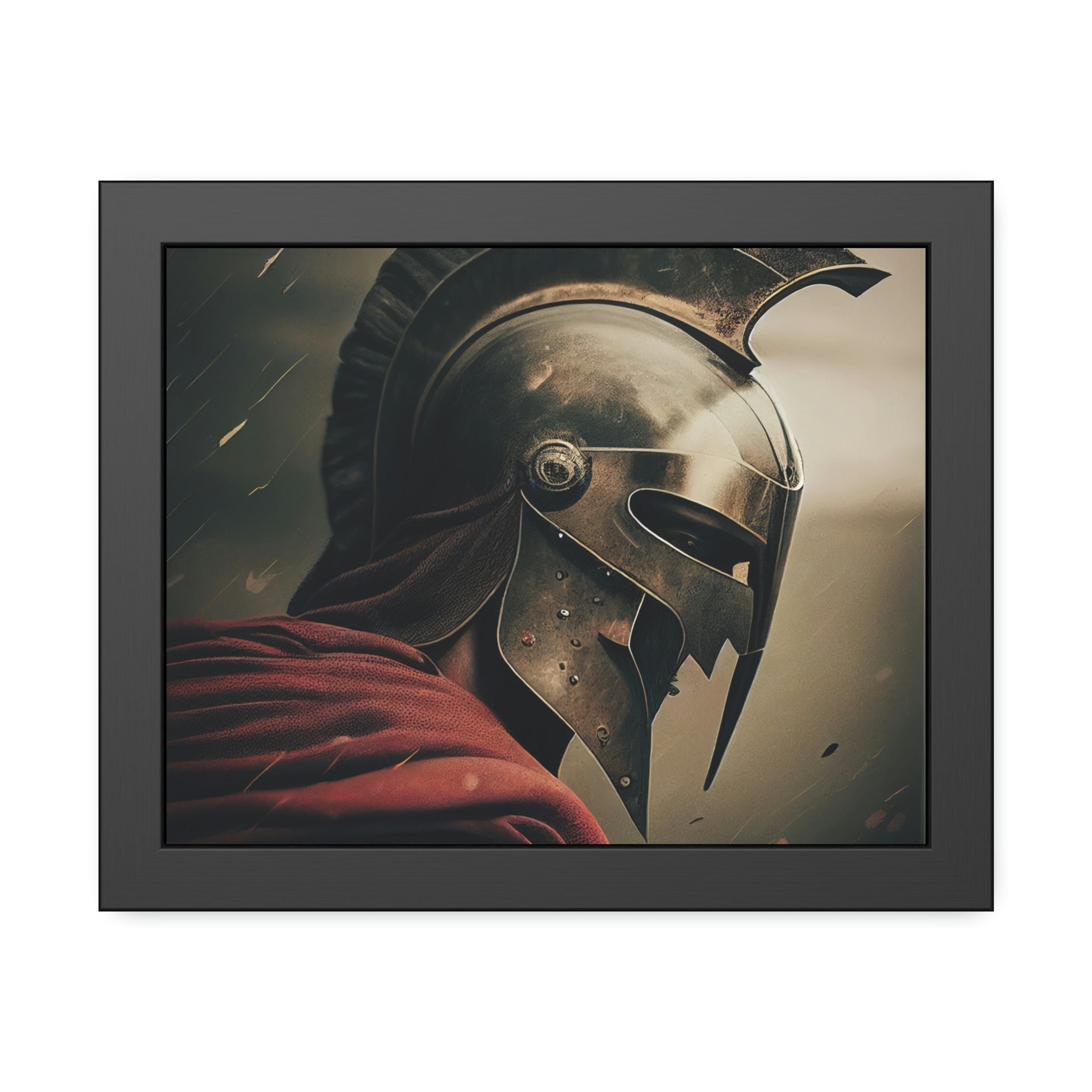 Spartan Warrior Poster- Encouraging Motivational Wall Decor - Framed ...