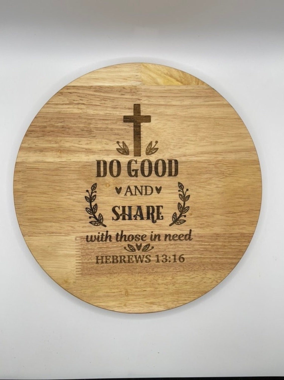 Laser Engraved Lazy Susan Decorative Food Serving Tray Table Tray ...