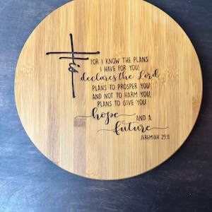 Christian Kitchen Gift for House Dining Accent Serving Tray With Verse ...