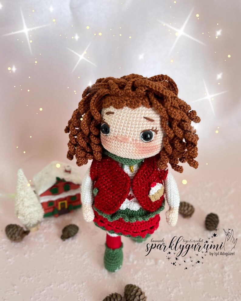 Avery Doll Amigurumi Crochet Pattern, Movable Head Arm Legs Little Sew ...