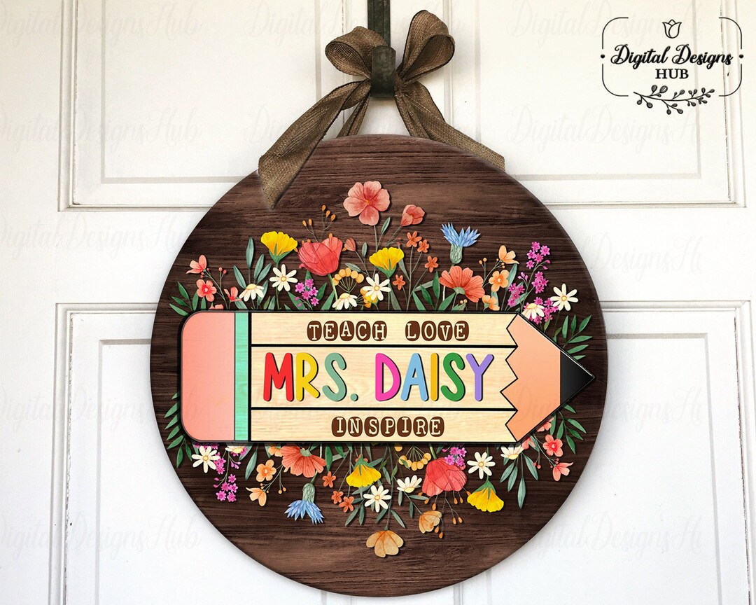 Teacher Name Sign, Custom Teacher Signs for Classroom, Classroom ...