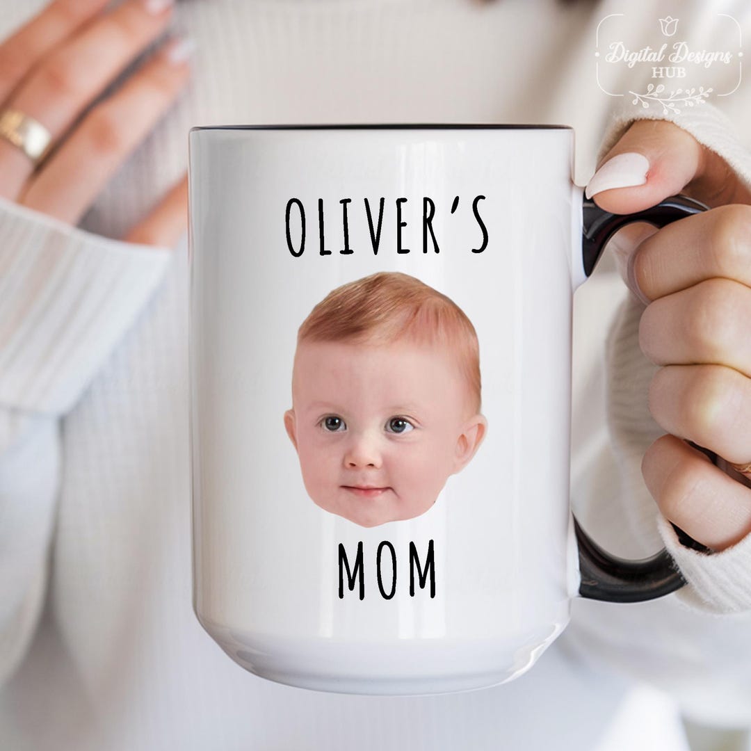 Personalized Baby Face Photo Mug, Mother's Day Gift, Custom Baby Boy ...