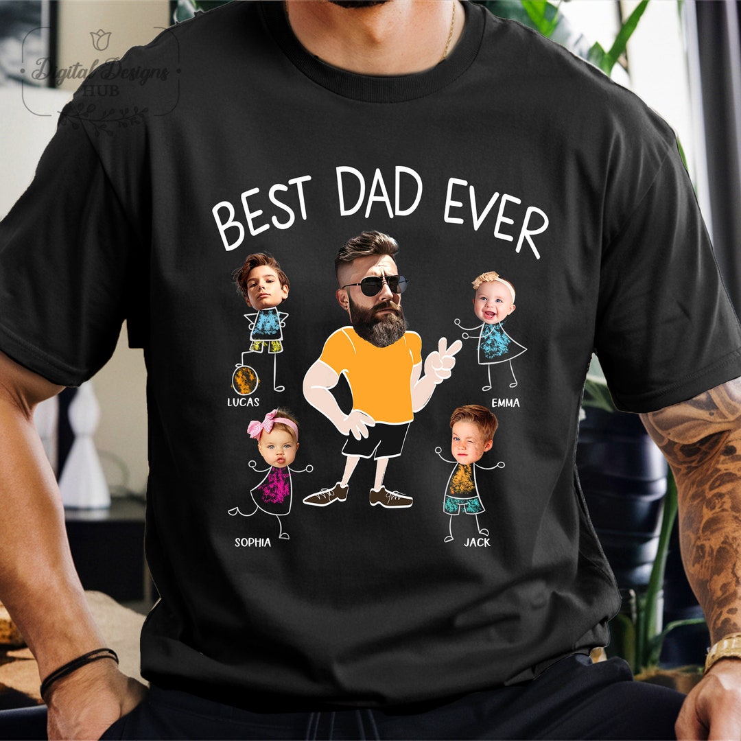 Custom Dad Shirt, Custom Photo Shirt for Dad, Father's Day Shirt ...