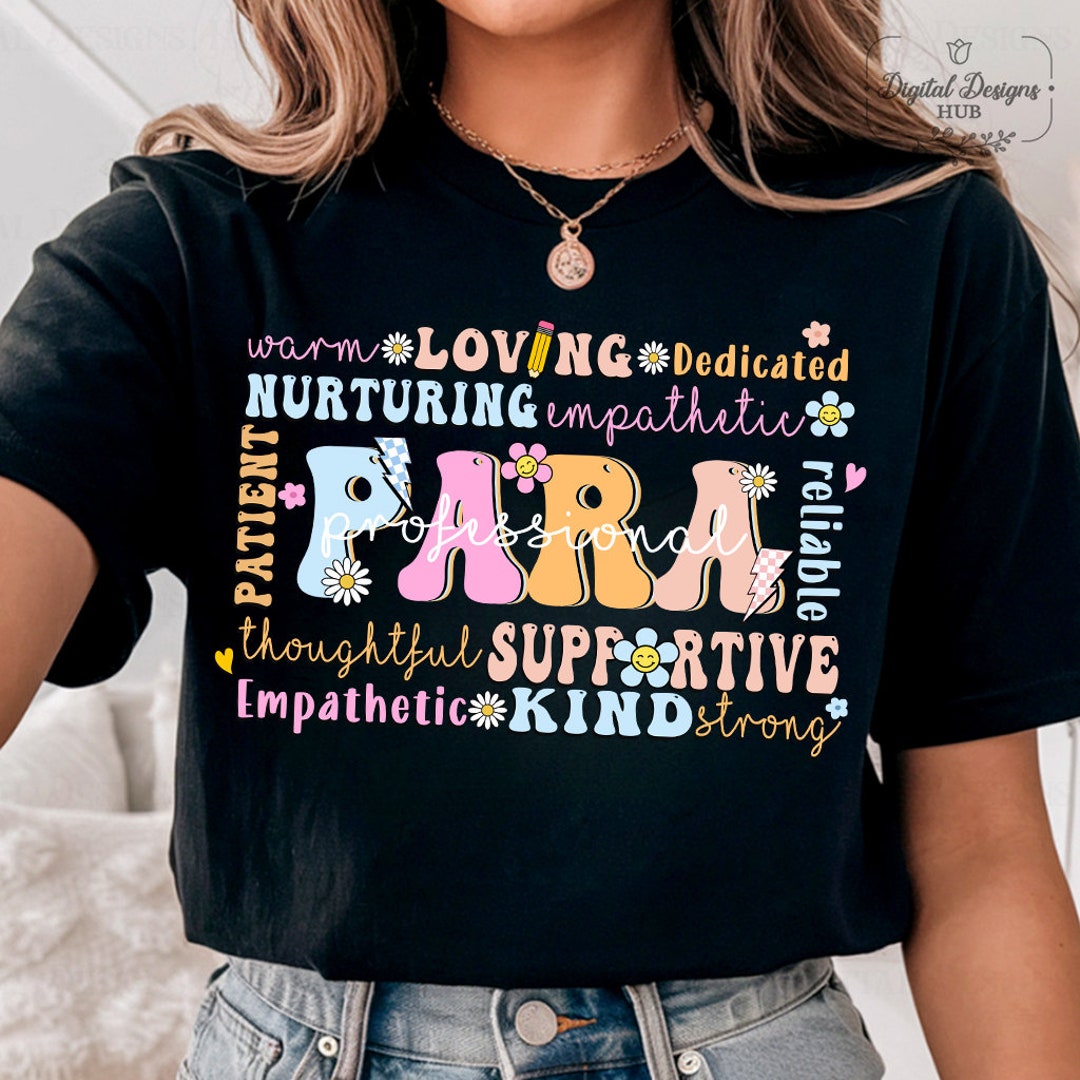 Para Teacher Shirt, Custom Paraprofessional Shirt, Paraprofessional ...