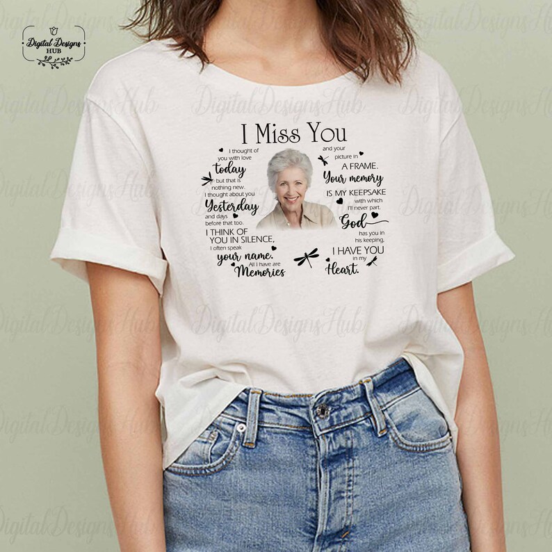 I Miss You Mom Memorial Svg File for Cricut Memorial Sympathy - Etsy