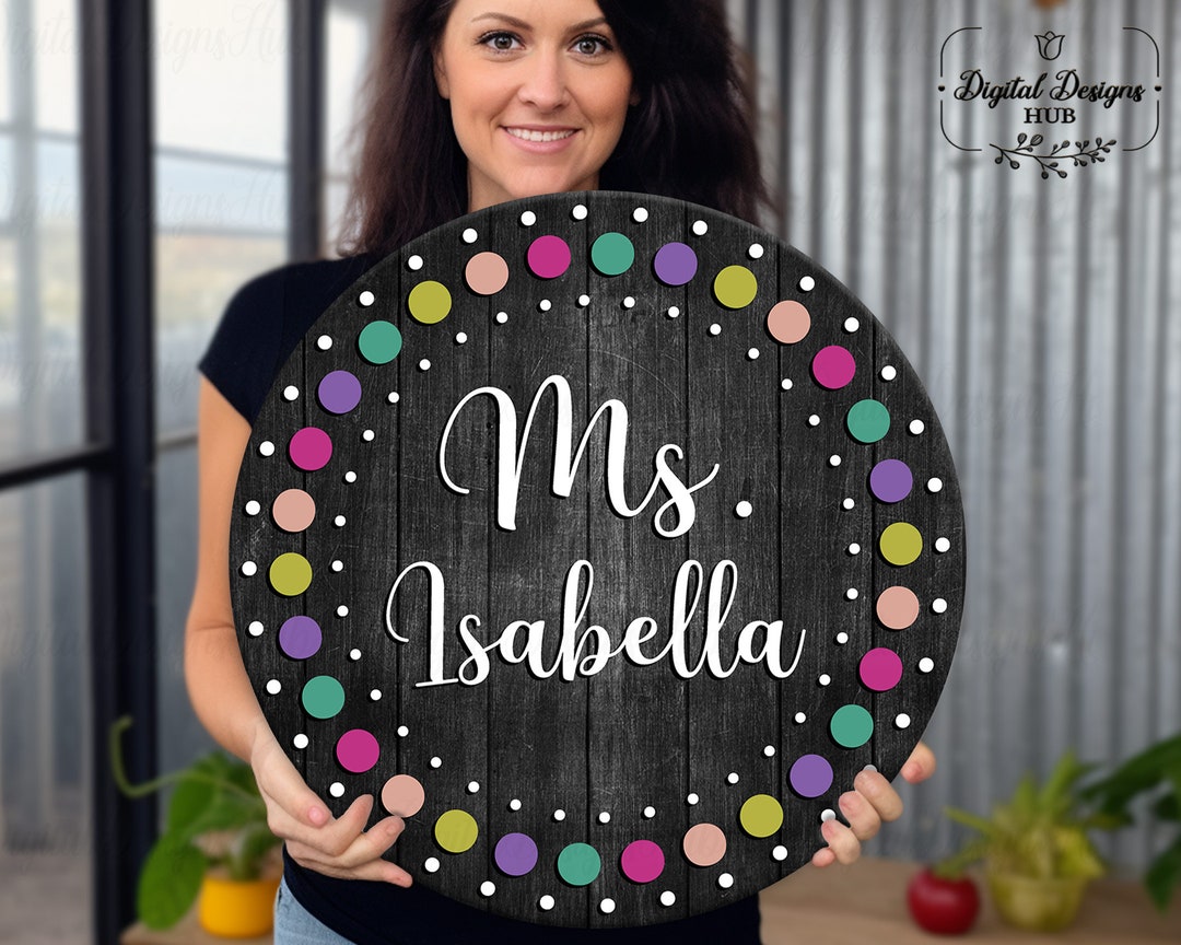 Teacher Door Sign Personalized Teacher Appreciation Classroom Door Sign ...
