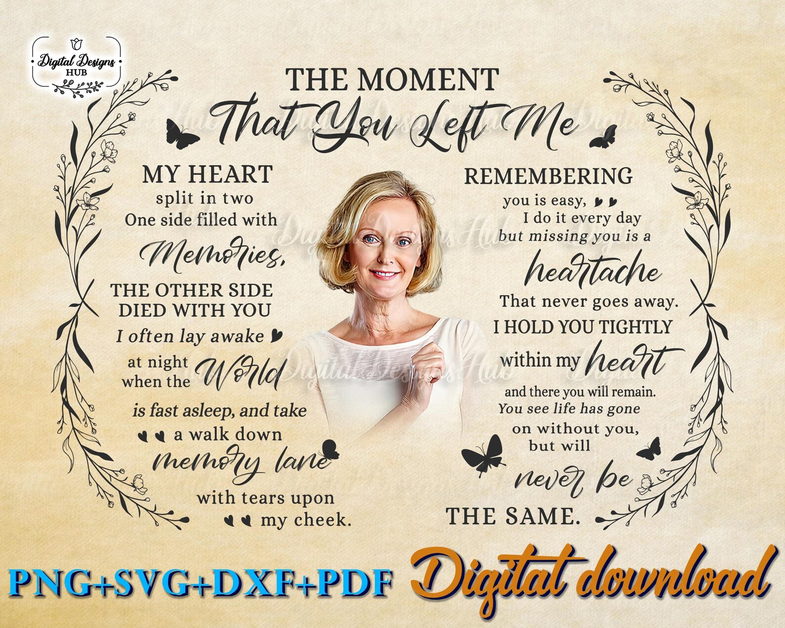 A Fallen Limb Memorial Svg File Loss of Daughter Bereavement - Etsy
