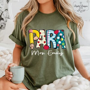 Custom Para Teacher Shirt, Custom Paraprofessional Shirt ...