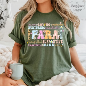 Para Teacher Shirt, Custom Paraprofessional Shirt, Paraprofessional ...