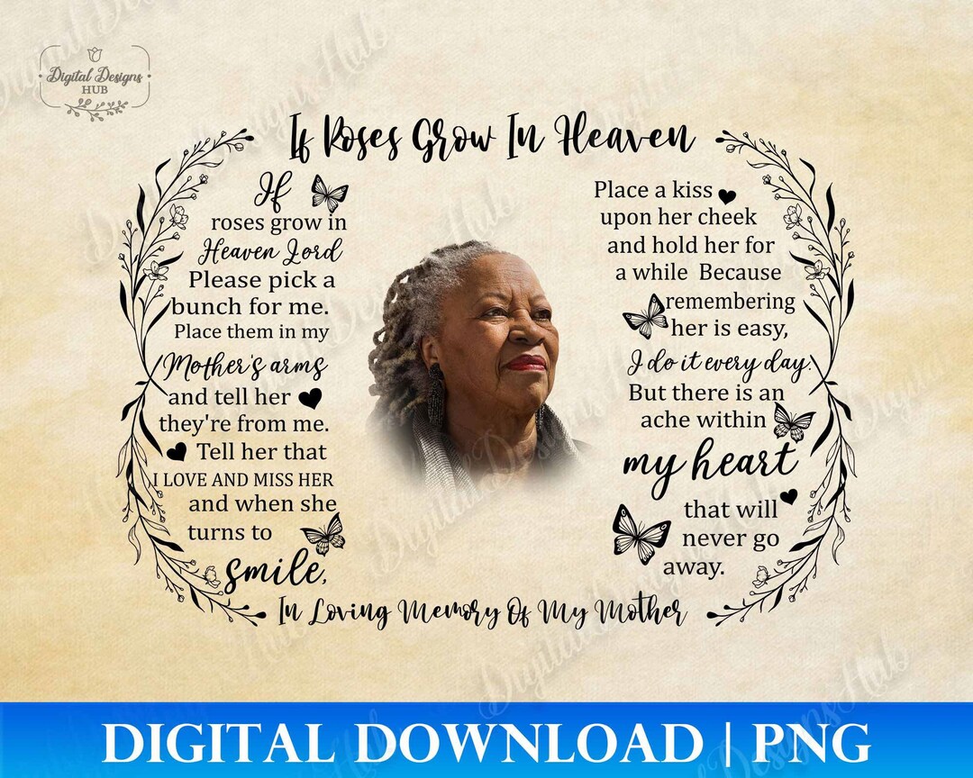 Memorial Svg File for Loss of Mother, Mom Memorial Svg Files for Cricut ...