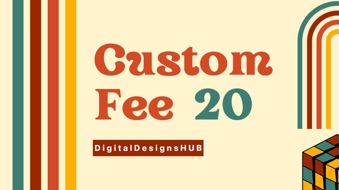Custom Fee | Digitaldesignshub 20 - Etsy