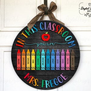 Teacher Door Sign | Back to School Gift Teacher Appreciation Gift ...