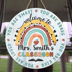 Teacher Door Sign | Reading Teacher Sign Teacher Appreciation Gift ...