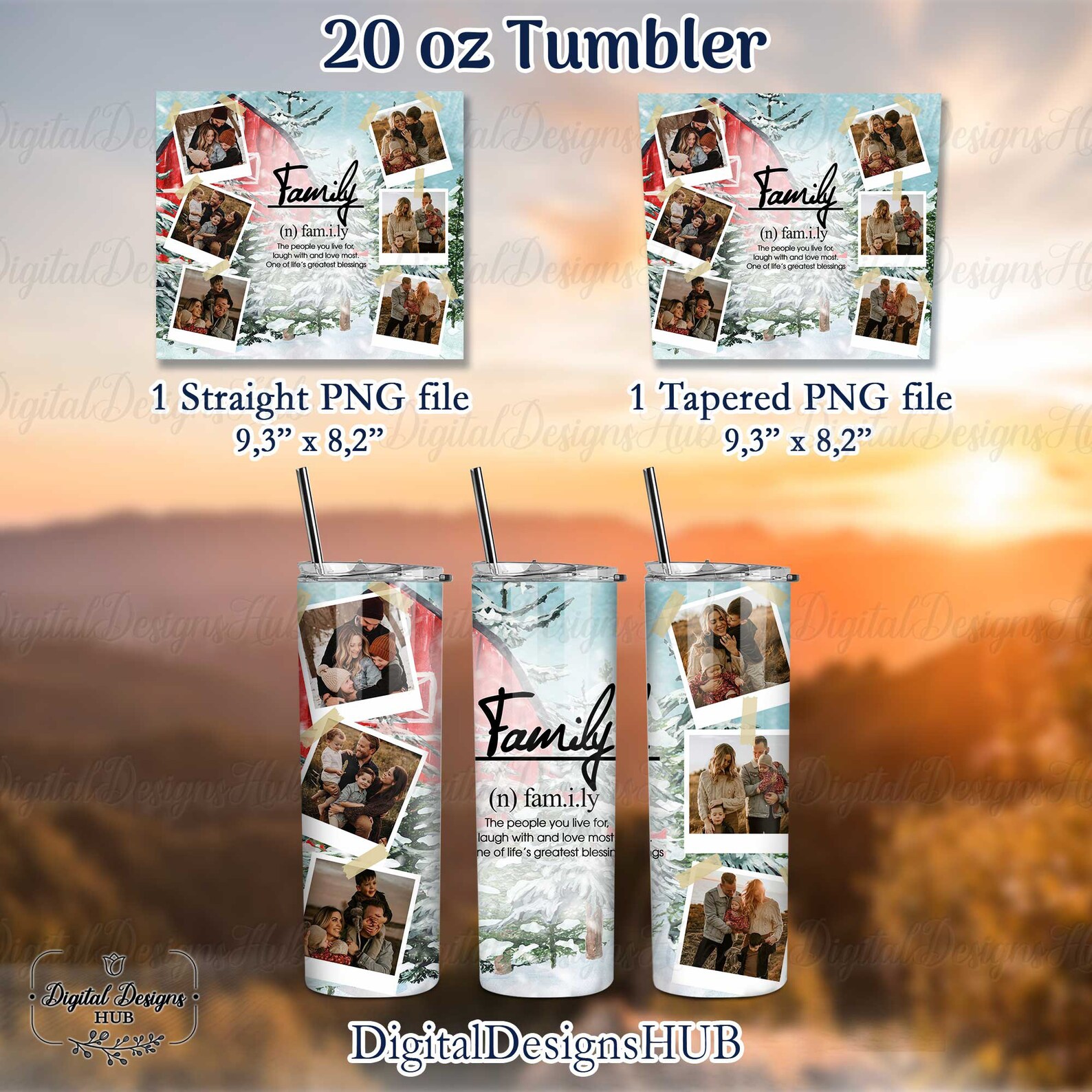 Family Christmas Tumbler Sublimation Design Custom Family - Etsy