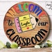 Teacher Doorsign Welcome to Teacher Classroom Door Hanger Back to ...