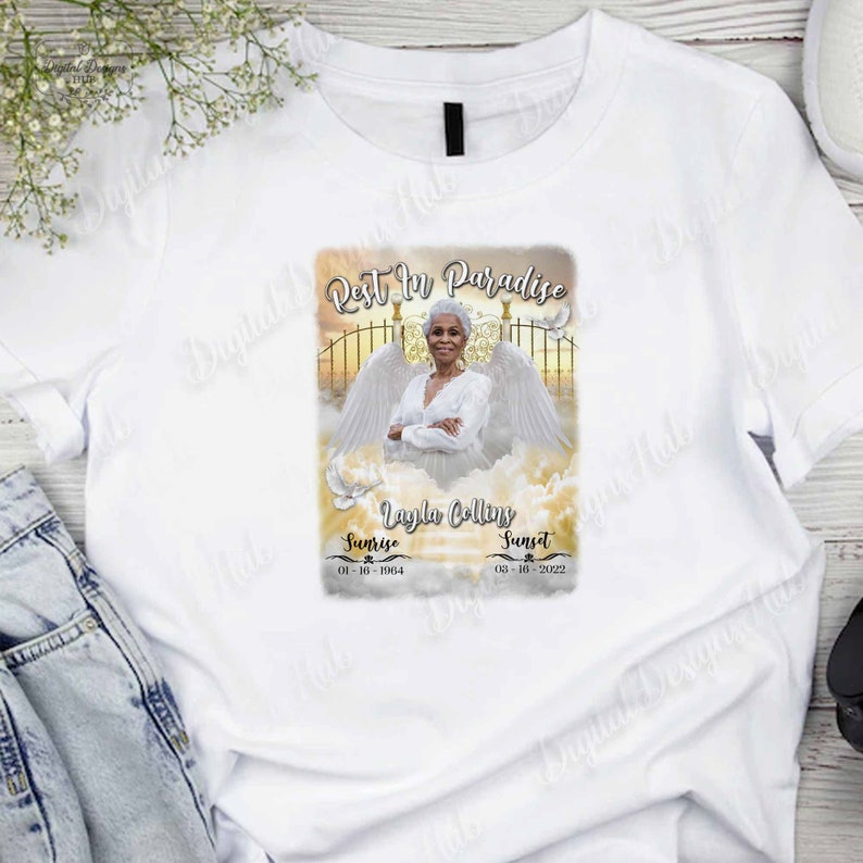 Rest in Paradise Memorial Rip Png Loss of Loved One in Loving - Etsy