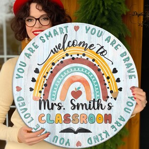 Teacher Door Sign | Reading Teacher Sign Teacher Appreciation Gift ...